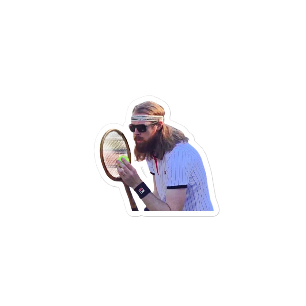 Tennis with Ross Sticker – Warrior Trading Merch Store