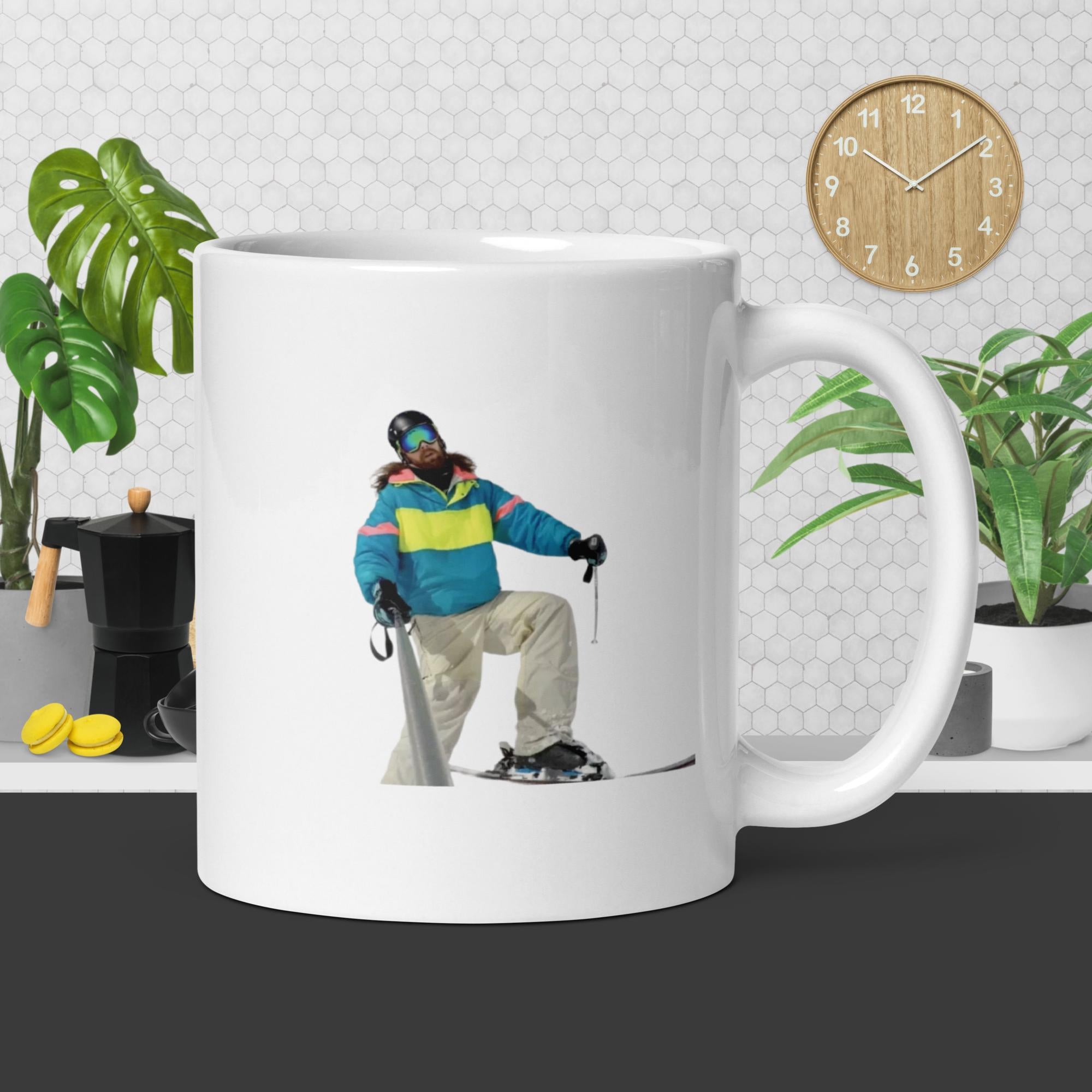 Skiing with Ross 11oz Mug – Warrior Trading Merch Store